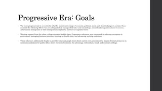 The Progressive Era (1890-1920) | PPTX