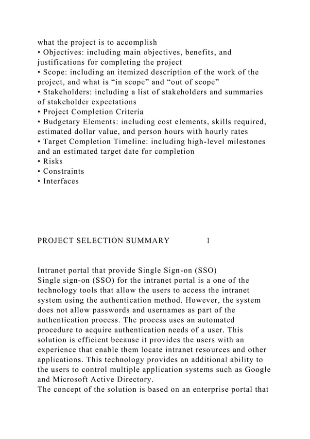 The Project Charter Is The Documented Output Of The Project Initdocx Free Download