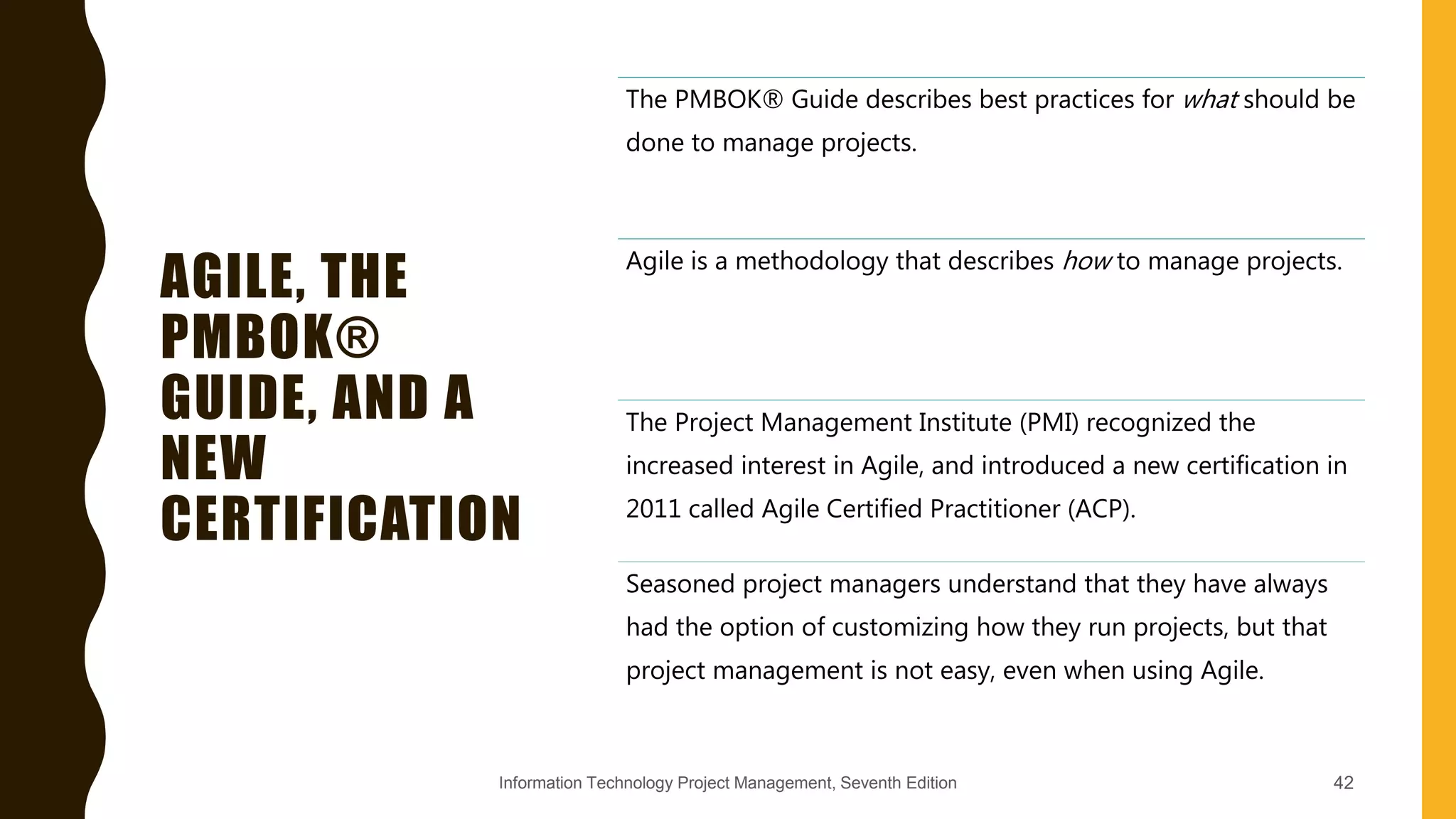 The project management and information technology context | PPTX