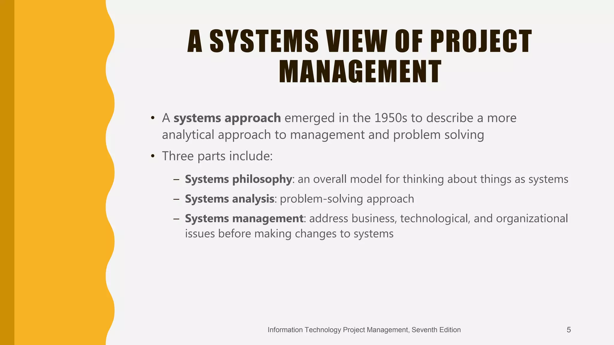 The project management and information technology context | PPTX