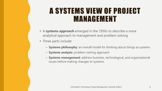 The project management and information technology context | PPTX