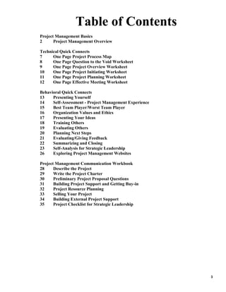 The projectmanagementbasicsworkbook | PDF