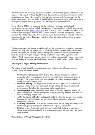 The project management information system | PDF