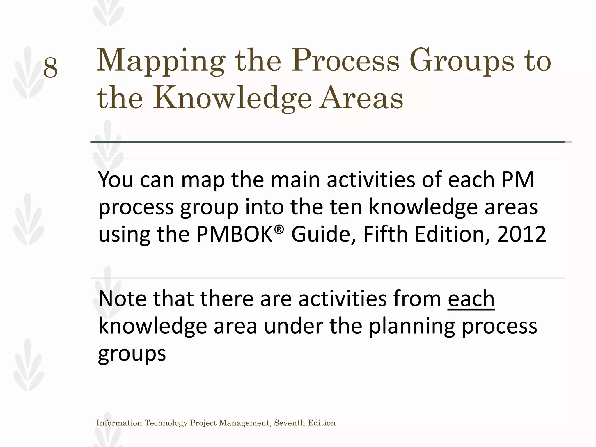 The project management process groups a case study | PPTX
