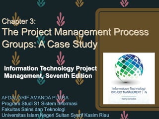 The project management process groups a case study | PPTX