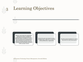 The project management process groups a case study | PPTX