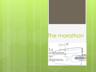 The project of marathon | PPT