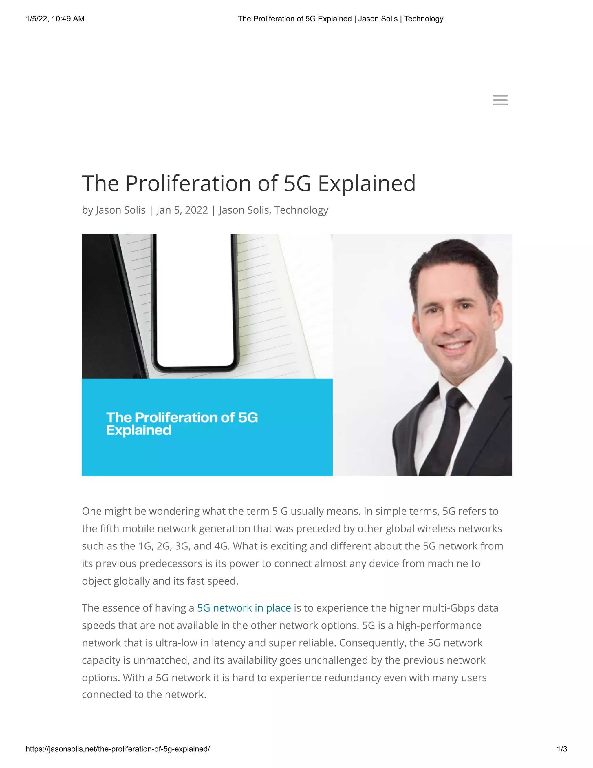 The Proliferation of 5G Explained | PDF