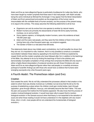 The Promethean Adam | PDF | Biological Sciences | Science