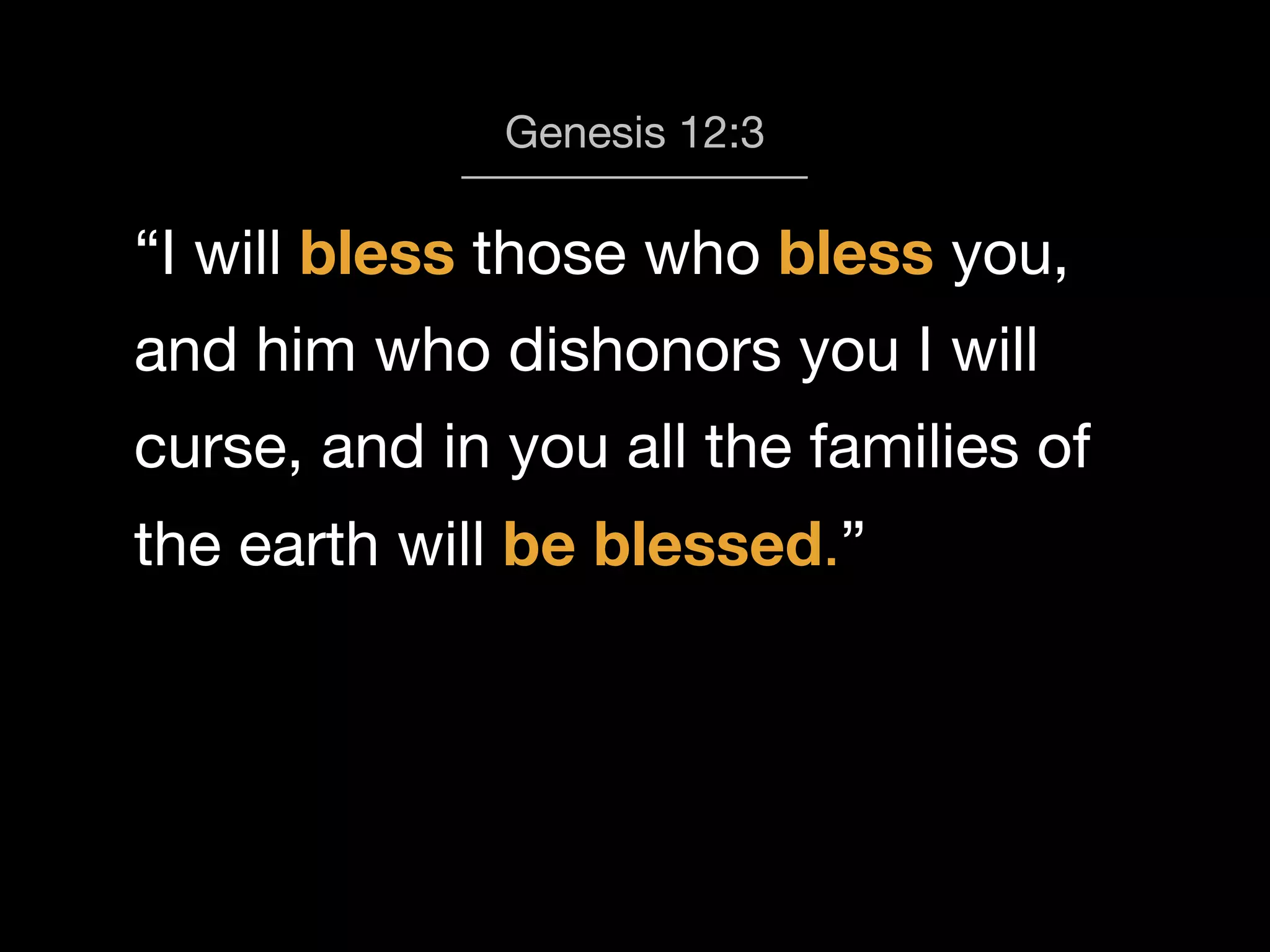 Sermon Slide Deck: "The Promise of Christmas Blessing" (Genesis 12:1-4 ...