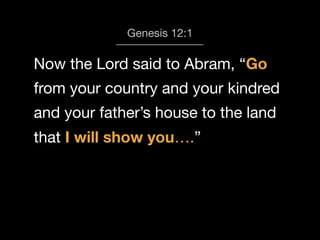 Sermon Slide Deck: "The Promise of Christmas Blessing" (Genesis 12:1-4 ...