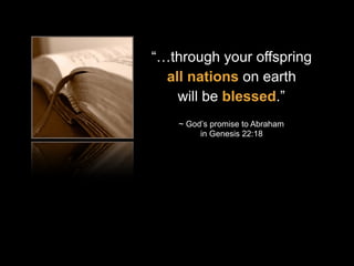 Sermon Slide Deck: "The Promise of Christmas Blessing" (Genesis 12:1-4 ...