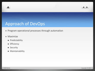 The Promise of DevOps | PPTX | Web Development | Internet
