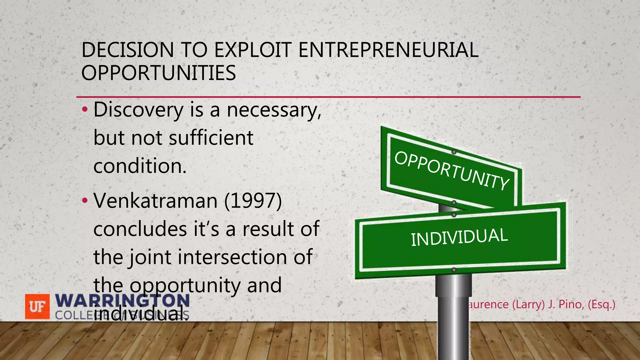 The promise of entrepreneurship as a field of research | PPTX