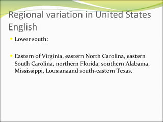 The pronunciation of north american english | PPT
