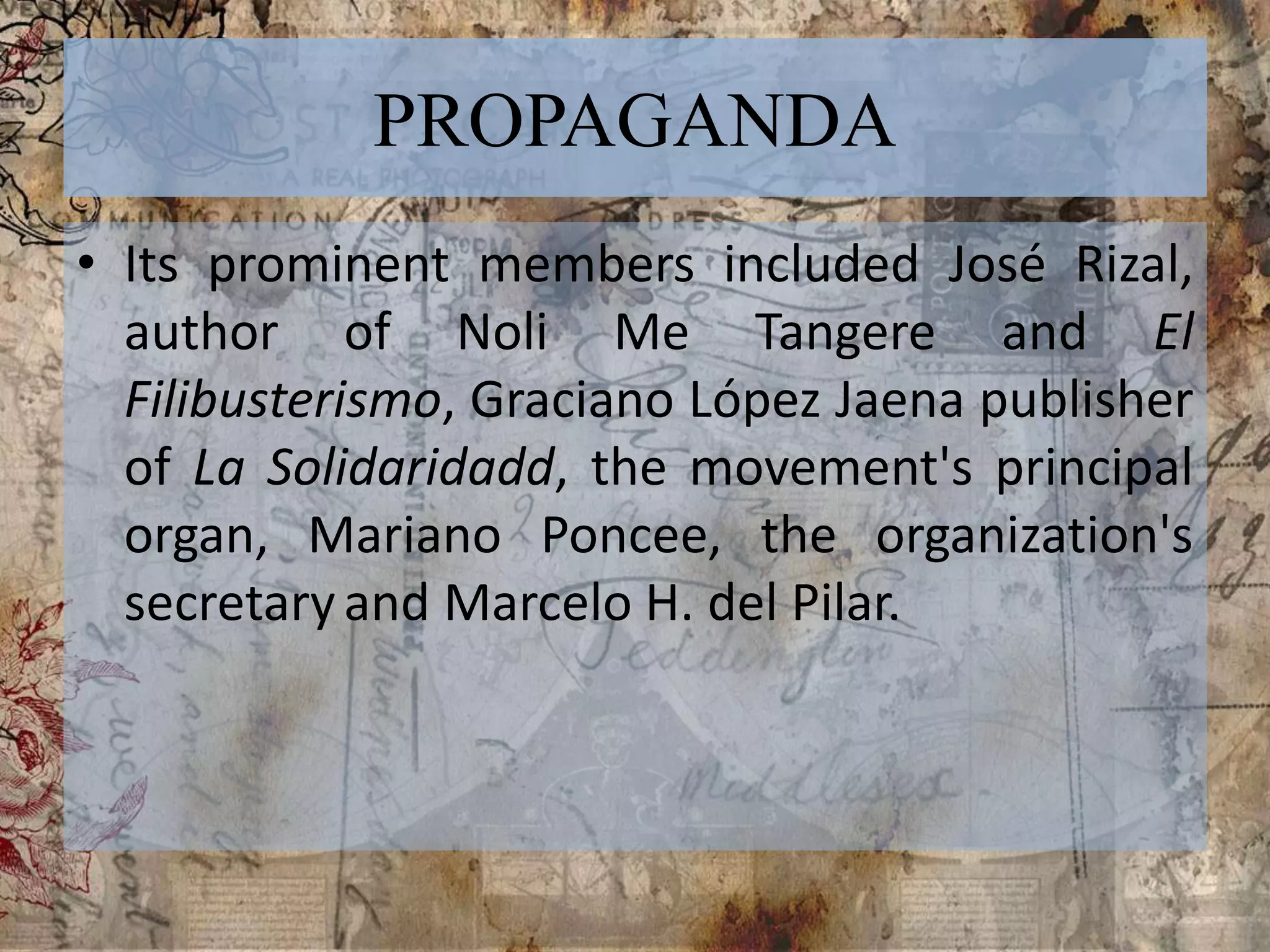 The propaganda movement | PPTX