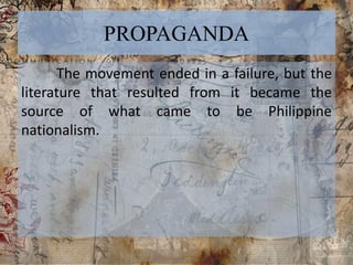 The propaganda movement | PPTX