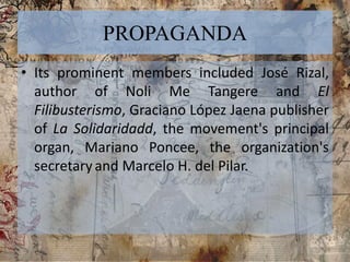 The propaganda movement | PPTX