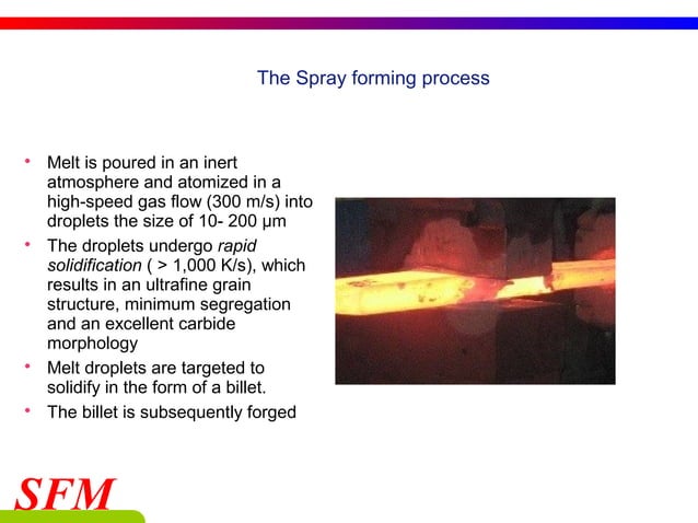 The properties and benefits of spray formed steels | ODP | Physics | Science