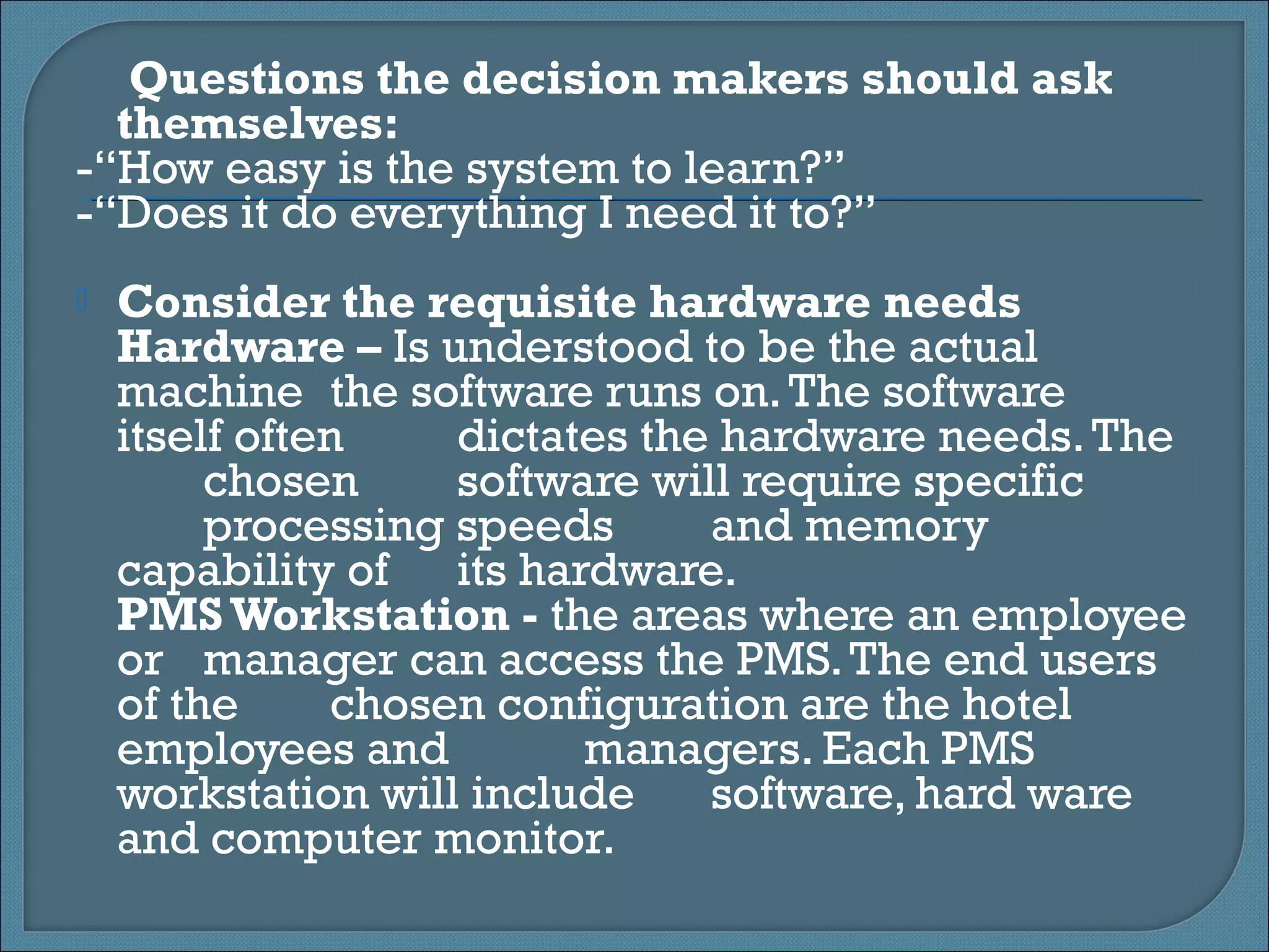 The property management system | PPT