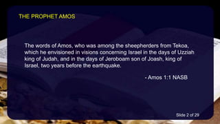 The Prophet Amos | PPTX