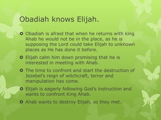 The prophet Elijah, a model of Seer | PPT