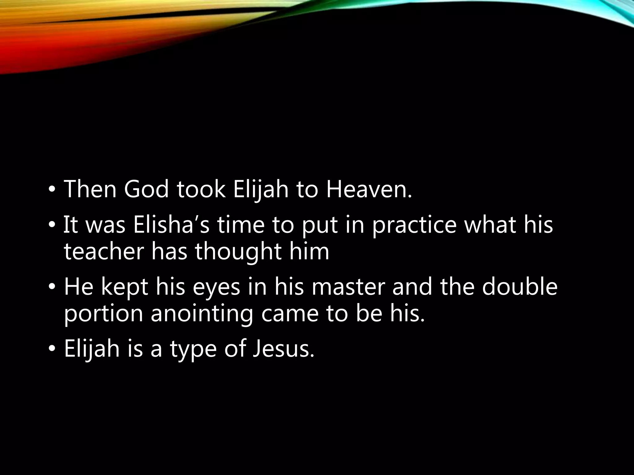 The prophet Elisha | PPTX