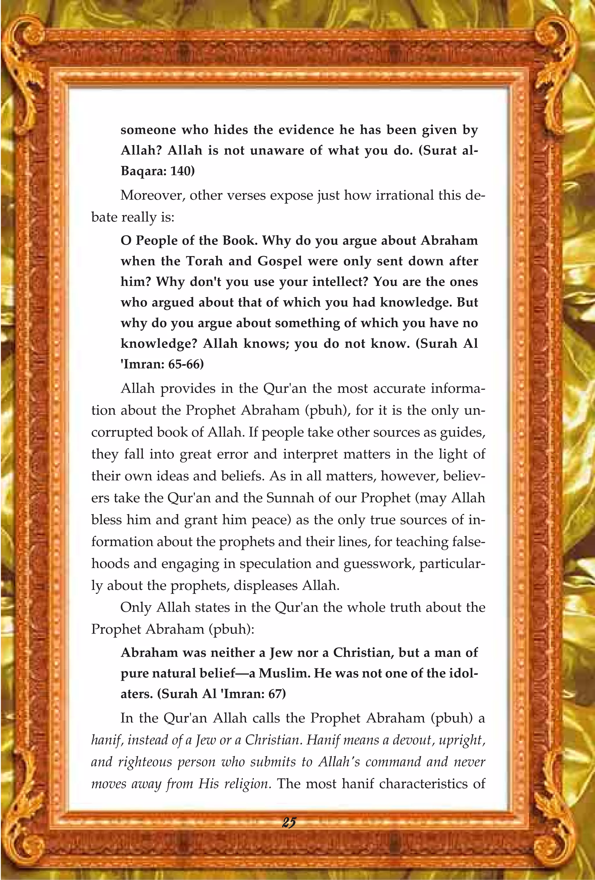 The prophet Ibrahim (Abraham) (pbuh). english | PDF