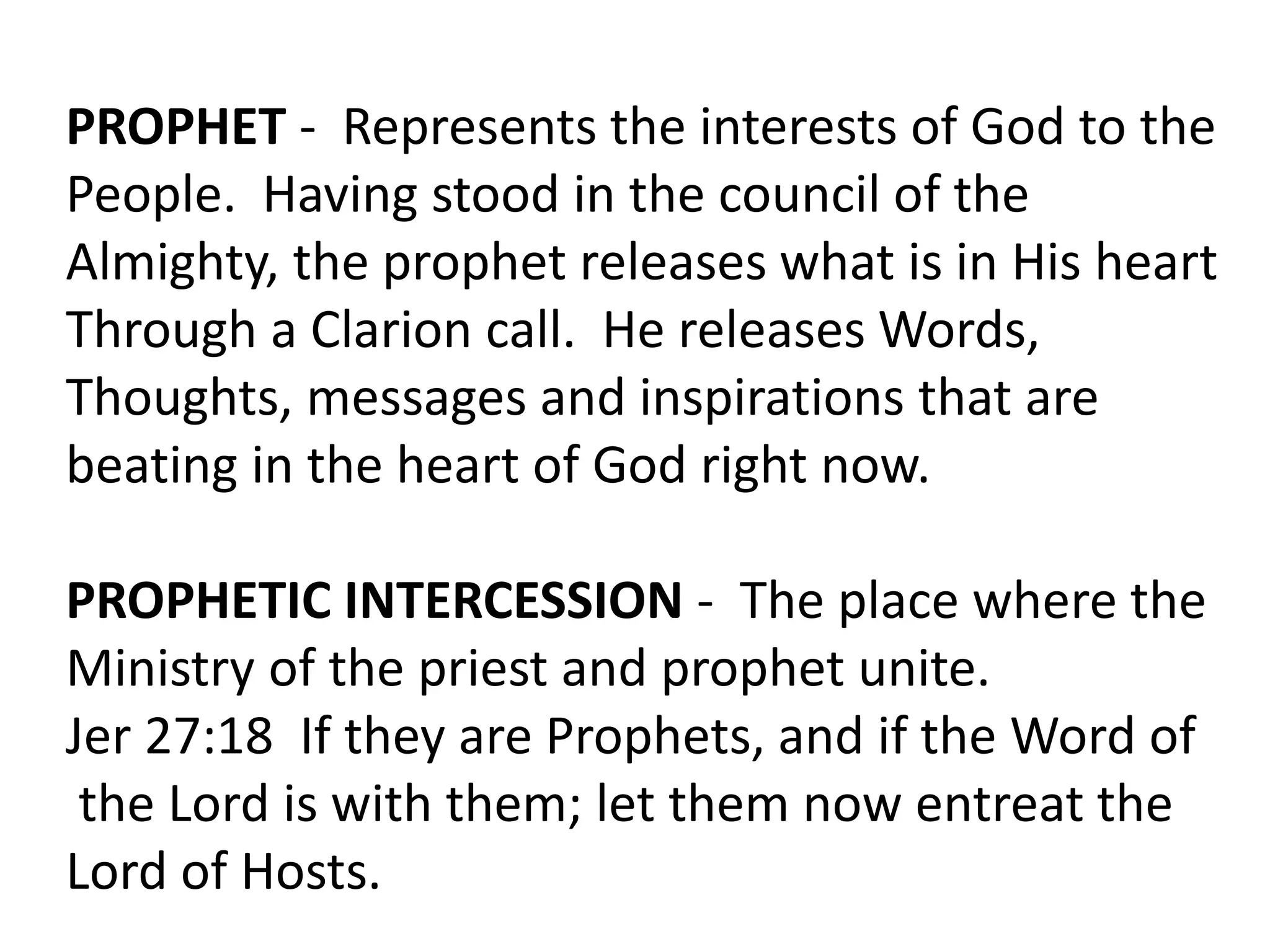 Prophetic Intercessor | PPTX