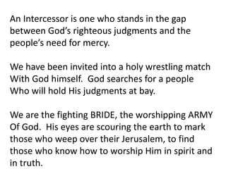 Prophetic Intercessor | PPTX