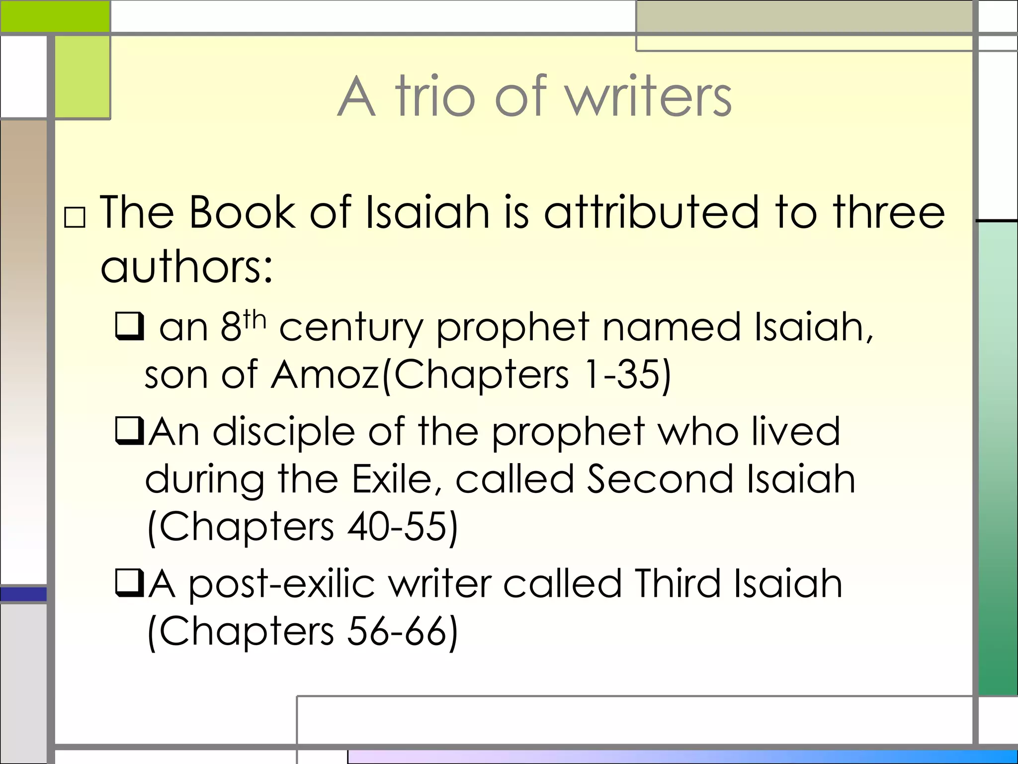 The prophet isaiah | PPTX