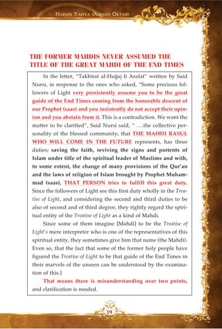 The prophet Isa (Jesus) (pbuh), hazrat Mahdi (pbuh) and the islamic ...