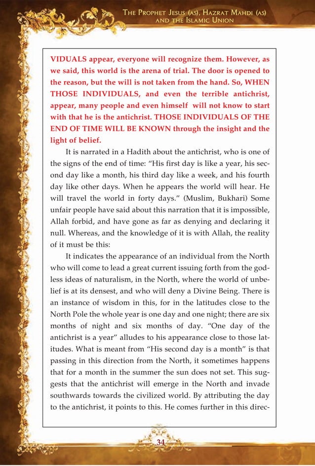 The prophet Isa (Jesus) (pbuh), hazrat Mahdi (pbuh) and the islamic ...