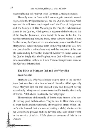 The prophet Isa (Jesus) (pbuh) will return. english | PDF