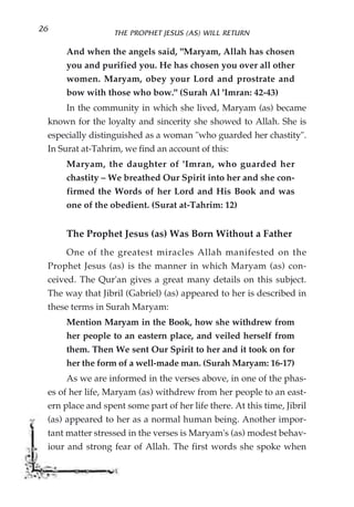 The prophet Isa (Jesus) (pbuh) will return. english | PDF