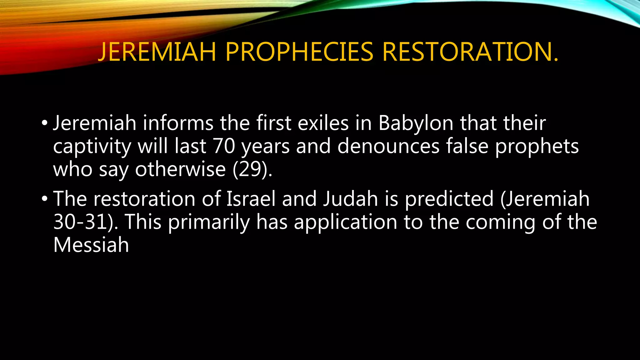 The Prophet Jeremiah | PPTX