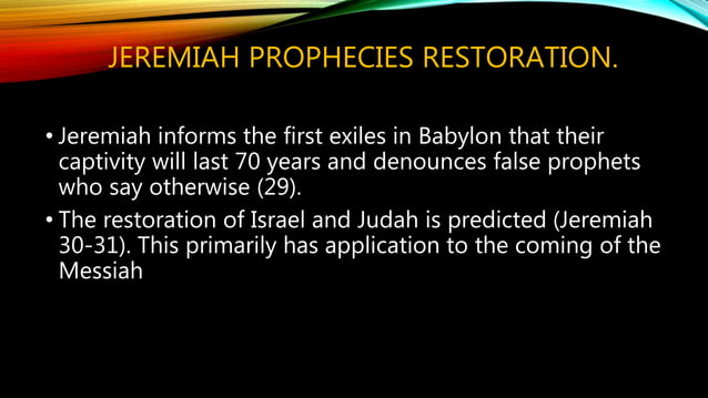 The Prophet Jeremiah | PPTX
