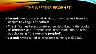 The Prophet Jeremiah | PPTX