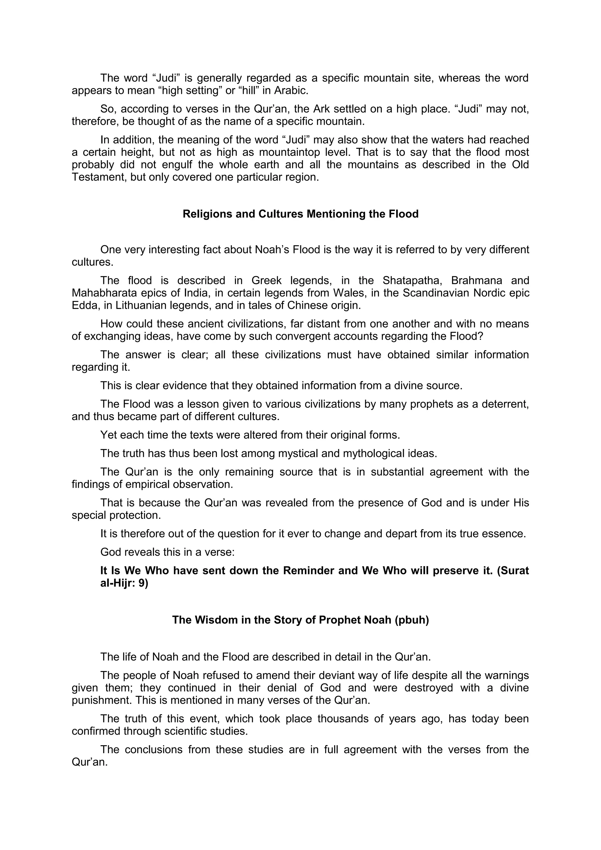The prophet Nuh (Noah) (pbuh). english | DOC
