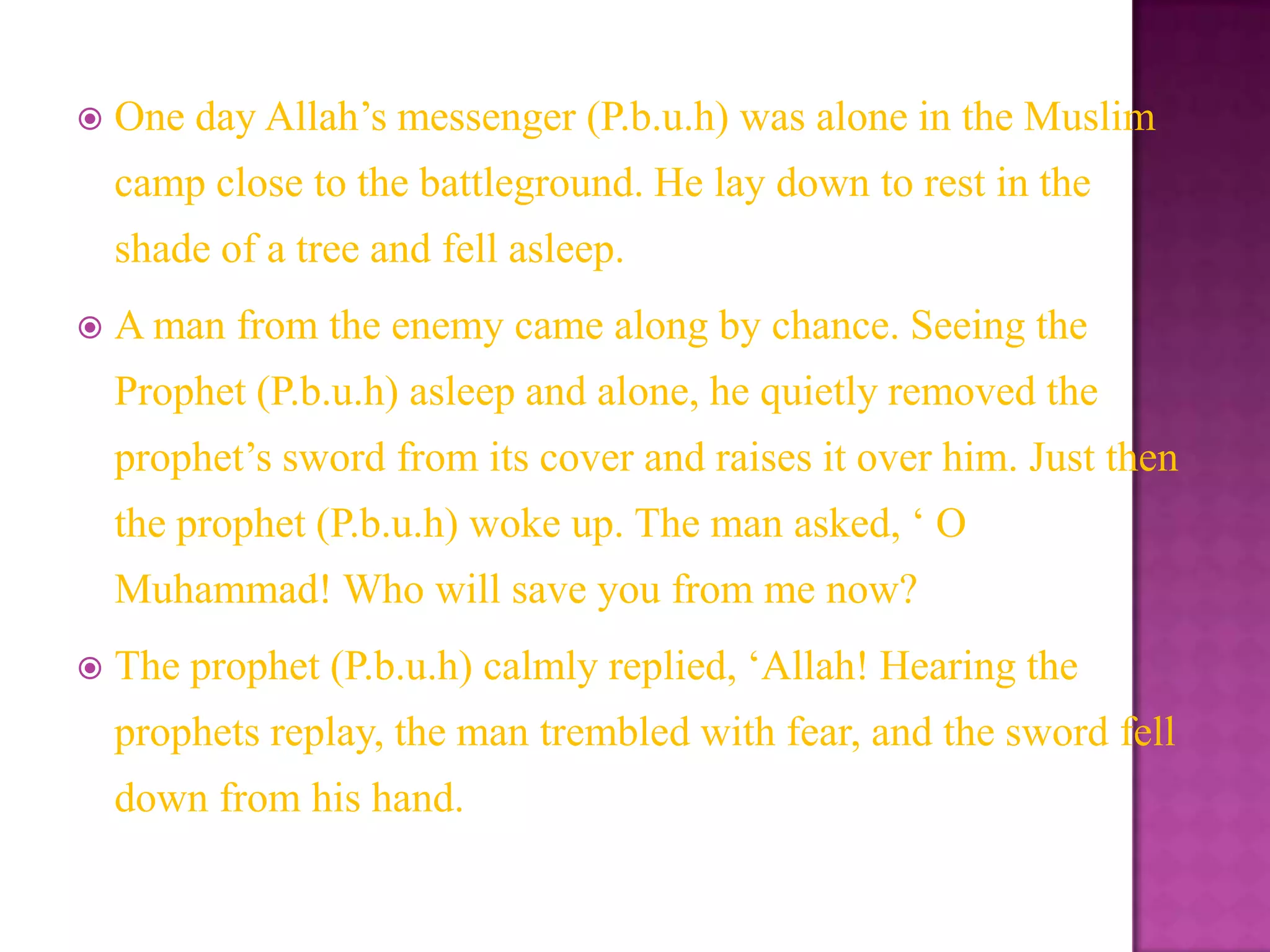 The prophet’s kindness | PPTX