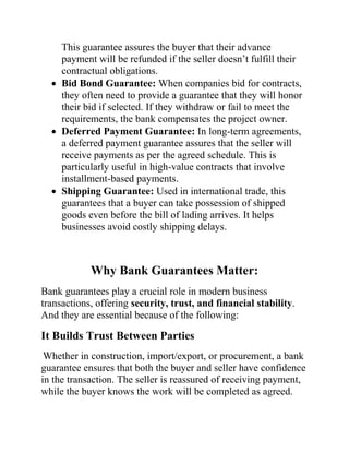 THE PROS AND CONS OF BANK GUARANTEES VS.pdf