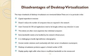 The Pros and Cons of Desktop Virtualization | PPTX