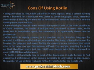 The Pros and Cons of Kotlin Language for Android App Development | PPT ...