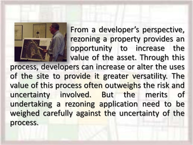 The pros and cons of rezoning a property(finished) | PPT