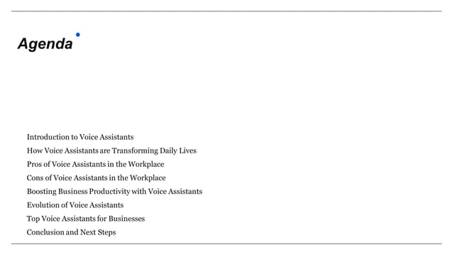 The Pros and Cons of Voice Assistants in the Workplace | PPT