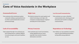 The Pros and Cons of Voice Assistants in the Workplace | PPT