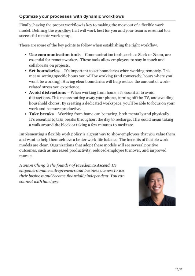 The Pros & Cons of Flexible Work Models | PDF