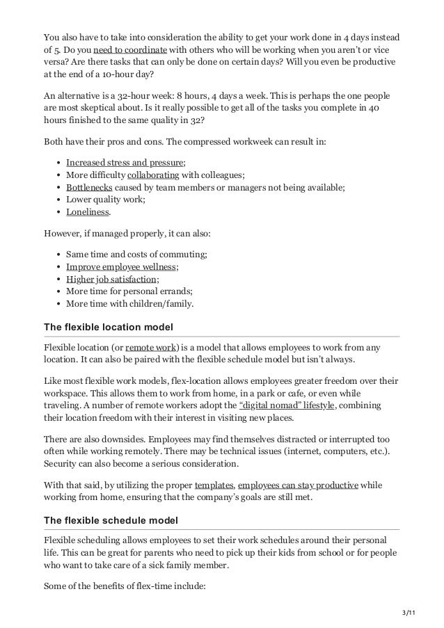 The Pros & Cons of Flexible Work Models | PDF
