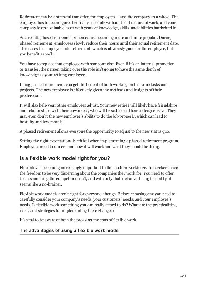 The Pros & Cons of Flexible Work Models | PDF