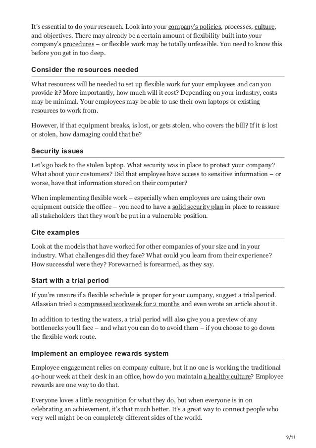 The Pros & Cons of Flexible Work Models | PDF